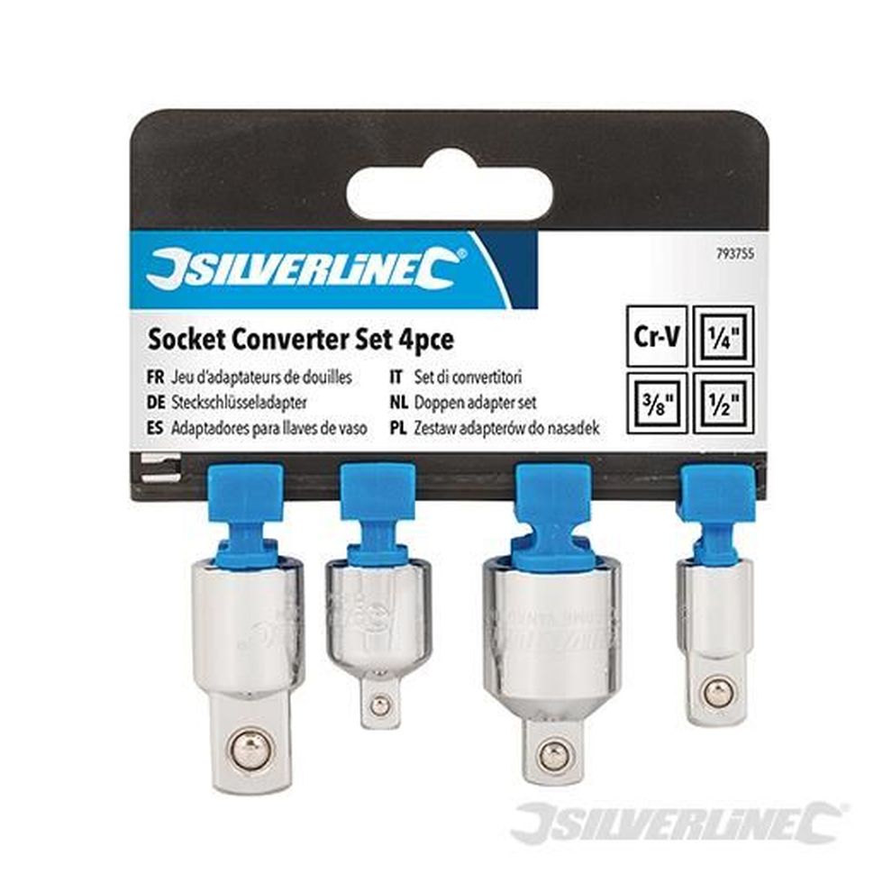 Silverline Socket Converter Set 4pce – Safety Workwear UK